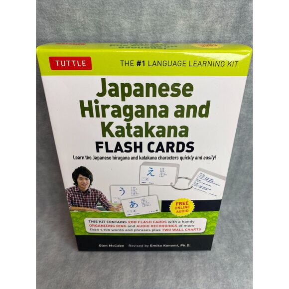 Tuttle | Other | Japanese Hiragana Katakana Flash Cards Learn Two ...